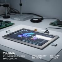 China TIANMA 10.1 Inch Medical LCD Panel WXGA 1080x800pixels 500CD/M2 TFT-LCD Display Panel TM101JDHG30 for sale