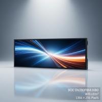 China BOE 28 Inch Stretched LCD Display DV280FBM-NB0 with 800cd/m2 Brightness and 1366*256 Pixels Resolution for sale