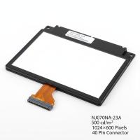 China 7Inch Innolux Car LCD Display NJ070NA-23A with 500 cd/m² Brightness 1024×600 Pixels and 40 Pin Connector for sale