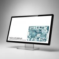 China 7 Inch LCD Display with 300cd Brightness and WLED Backlight for High Resolution Computer Monitor for sale
