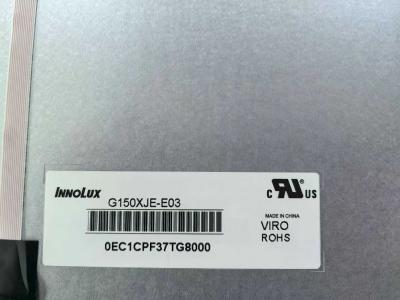 China Innolux 15Inch Industrial LCD Display Panel G150XJE-E03 with 1024*768 Pixels 450 cd/m² Brightness and 70K Hours Working Life for sale