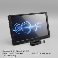 China Hannstar 10.1 Inch Car LCD Display with 1280*720 Pixels 60Pin Connector and 600 cd/m² Brightness TFT LCD Screen Panel for sale