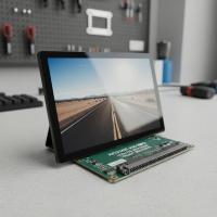 China BOE 10.1inch Outdoor High Brightness LCD Screen with 700cd/m² Brightness 1280×720 Resolution and 60pin Connector for Automotive Display Touch Panel for sale
