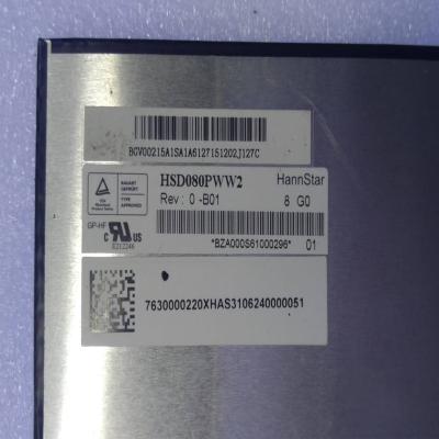 China Hannstar 8 Inch Industrial LCD Display with 800*1280 Pixels and 450 CCD M2 Brightness for sale
