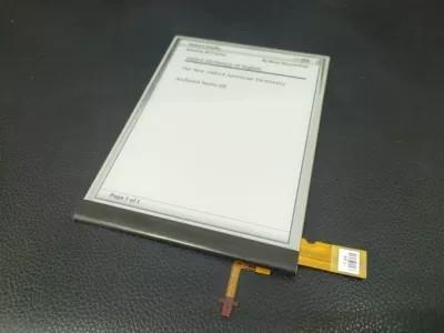 China 6 Inch E Ink LCD Display with Antiglare Hard Coating and Original Version EPD Panel for sale