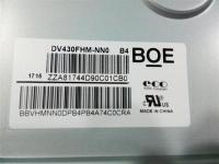 China BOE 43 Inch LCD Display Screen with 400cd/m2 Brightness 1920*1080pixels Resolution and 51PIN Connector for Advertisement Player for sale