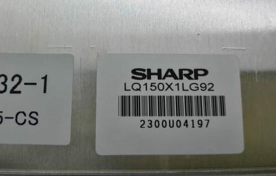 China Sharp 15 Inch Industrial LCD Display 1024x768 Pixels 400cd/m² Brightness LVDS 20 Pin Connector for sale