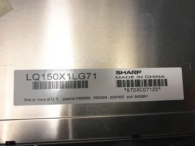China Sharp 15 Inch Industrial LCD Display with 250 cd/m² Brightness 1024x768 Pixels Resolution and 50k Hours Working Life for sale