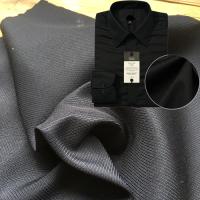 China Solid 160GSM 100% Polyester 160D ATY Yarn Woven Cavalry Twill Gabardine Men Shirting Fabric for sale