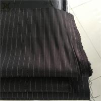 China Toy 200D Polyester Woven White Stripe Suiting Fabric Men Jacket Cloth Live Show High- for sale