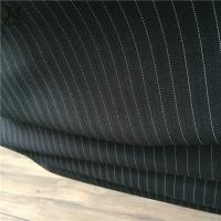 China Toy 200D Polyester Woven White Stripe Suiting Fabric Men Jacket Cloth Live Show High- for sale