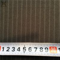 China Toy 200D Polyester Woven White Stripe Suiting Fabric Men Jacket Cloth Live Show High- for sale