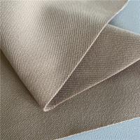 China 20S*16S Polyester Spun Yarn Fabric Khaki Drill 3/1 Twill 250GSM for Uniform Coat Jacket for sale