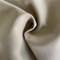 China 20S*16S Polyester Spun Yarn Fabric Khaki Drill 3/1 Twill 250GSM for Uniform Coat Jacket for sale
