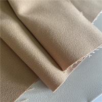 China 20S*16S Polyester Spun Yarn Fabric Khaki Drill 3/1 Twill 250GSM for Uniform Coat Jacket for sale