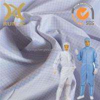 China 100D*100D Polyester Anti-Static Fabric For Lab Security Printed Pattern for sale