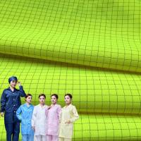 China 300D Polyester Woven Plain Check Anti-Static Oxford Fabric For Medical Cleanness Clothing for sale