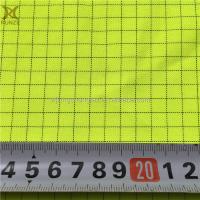 China Garments Processing Lining 95% Polyester 5% Anti Static Grid Fabric For Work Wear for sale
