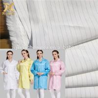 China TWILL Style 75D*160D Microfiber Anti Static Textured Clear 99% Polyester 1% Carbon Pongee Fabric for sale