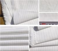China TWILL Style 75D*160D Microfiber Anti Static Textured Clear 99% Polyester 1% Carbon Pongee Fabric for sale