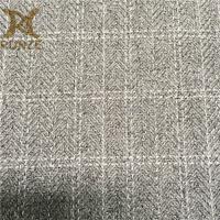 China Flexible Herringbone Polyester Twill Fabric 200gsm Plain Dyed for sale