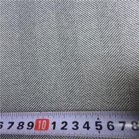 China Polyester Woolen Made for Fashion Uniform Winter Coat Herringbone Stripes Fabric for sale
