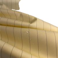 China Plain ESD Stripe Surgical Gown Hemostasis Anti Static Fabrics Dust Free 165CM Width for sale