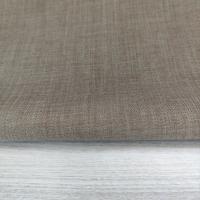 China Herringbone Stretch Fabric 100% Polyester Like Linen Tweed Fabric For Coat Pant Men Suit for sale
