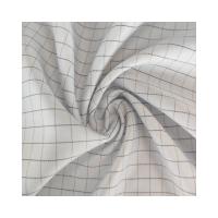 China Esd Fabric Plaid Polyester Cleanroom Anti-static Cloth For Safety Workwear and Scrubs for sale