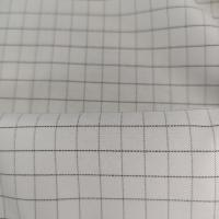 China Esd Fabric Plaid Polyester Cleanroom Anti-static Cloth For Safety Workwear and Scrubs for sale