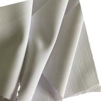 China Polyester Cotton 5MM Stripes Optical White TC Anti Static Fabric For Medical Uniforms for sale