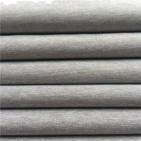 China 150D Fine Plain Cationic Two-Tone Bamboo Slub Style Mini Matt Fabric for Shirts Summer Clothing for sale