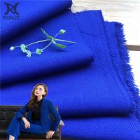 China 270GSM 4 Way Stretch Twill Gabardine Woolen Blazer Fabric Suit Office Uniform Cloth for sale