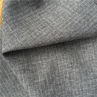 China Breathable Plain Dyed 5MM Stripe Fabric for Pajamas Imitation Cotton/Linen Home Textile for sale