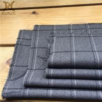 China 300D Polyester Cationic Big Black Line Checks Fabric for Outdoor Jackets Plaid Style for sale