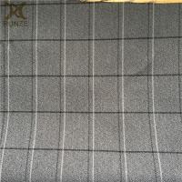 China 300D Polyester Cationic Big Black Line Checks Fabric for Outdoor Jackets Plaid Style for sale