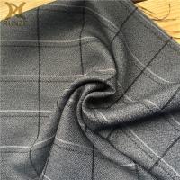 China 300D Polyester Cationic Big Black Line Checks Fabric for Outdoor Jackets Plaid Style for sale
