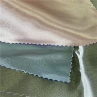 China 75D/36F Blackout Sustainable RPET Satin Fabric GRS Certified for Baby Blanket Clothes for sale