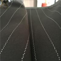 China Elegant Women Dress 95% Polyester 5% Viscose Plain Stripes Fabric For Woolen Blazer Fabric Suits for sale