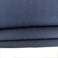 China Men's Suit and Jacket Fabric Sustainable 300D Herringbone with 50% Polyester 50% PRET for sale