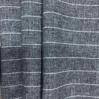China 160gsm Customized Color Two-tone Vertical Stripe Cationic Polyester Fabric for sale