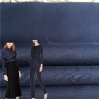 China 150D 144F Soft Textured Polyester Woven 2/2 Twill Gabardine 180GSM Suiting Fabric for sale