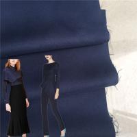 China 150D 144F Soft Textured Polyester Woven 2/2 Twill Gabardine 180GSM Suiting Fabric for sale