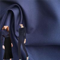 China 150D 144F Soft Textured Polyester Woven 2/2 Twill Gabardine 180GSM Suiting Fabric for sale