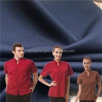 China 170GSM Gabardine Fabric For Chef Uniform Restaurant Waiter Clothes Medium Weight for sale