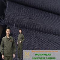 China Bag Soft Textured Polyester Twill Woven Dull 288F Brushed Gabardine Fabric For Work Wear for sale