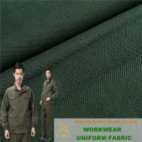 China Bag Soft Textured Polyester Twill Woven Dull 288F Brushed Gabardine Fabric For Work Wear for sale