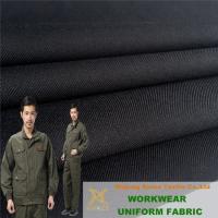 China Bag Soft Textured Polyester Twill Woven Dull 288F Brushed Gabardine Fabric For Work Wear for sale