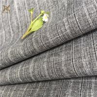China Density customized Woven Black And White Yarn Double Stripes Fabric For Suits Outfits for sale