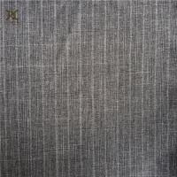 China Density customized Woven Black And White Yarn Double Stripes Fabric For Suits Outfits for sale